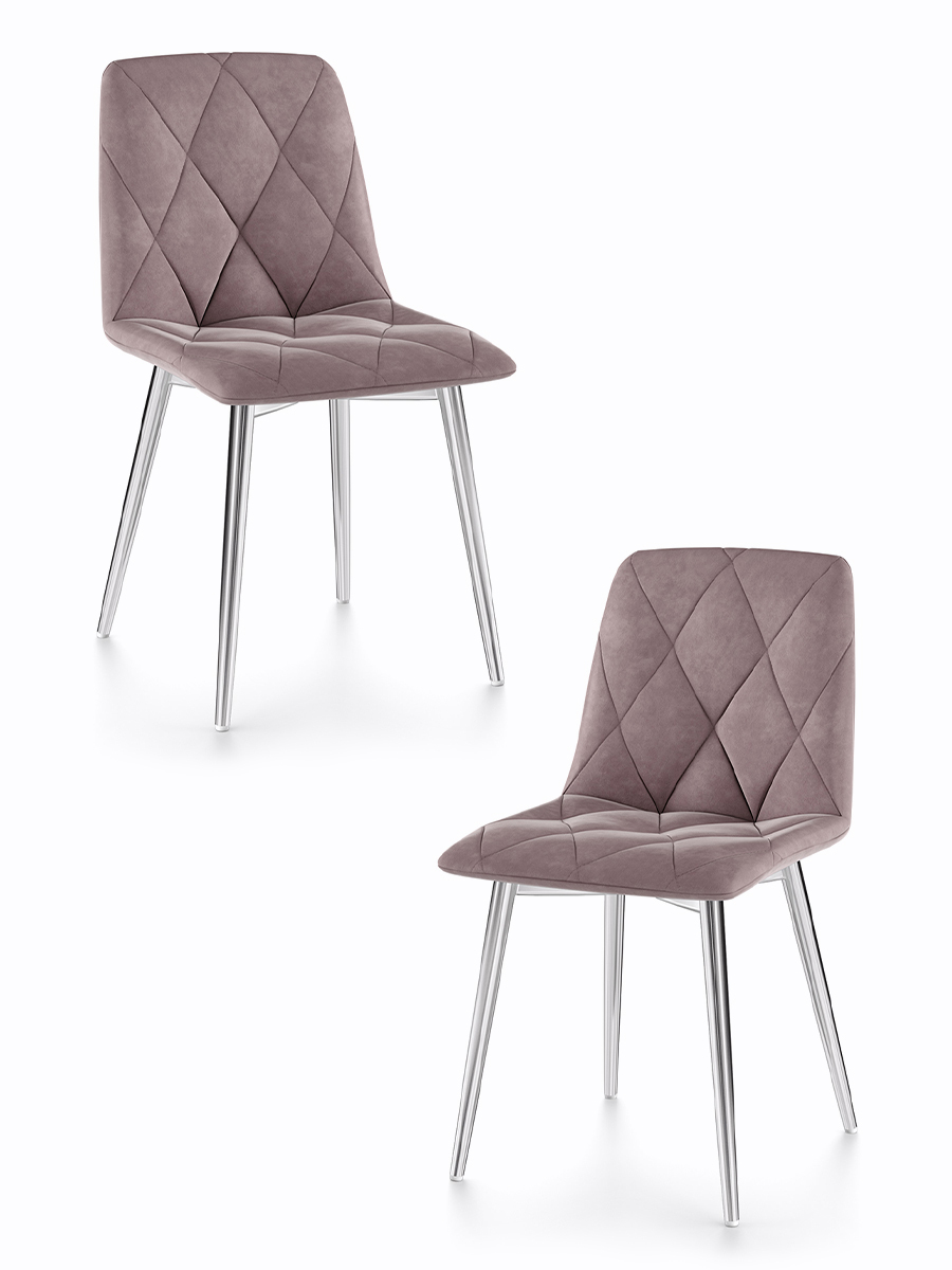 Комплект стульев для кухни DecoLine Ричи 2шт., хром/капучино