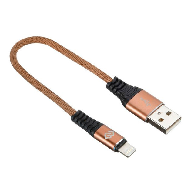 Кабель Digma USB A(m)-Lightning (m) 0.15м Gold