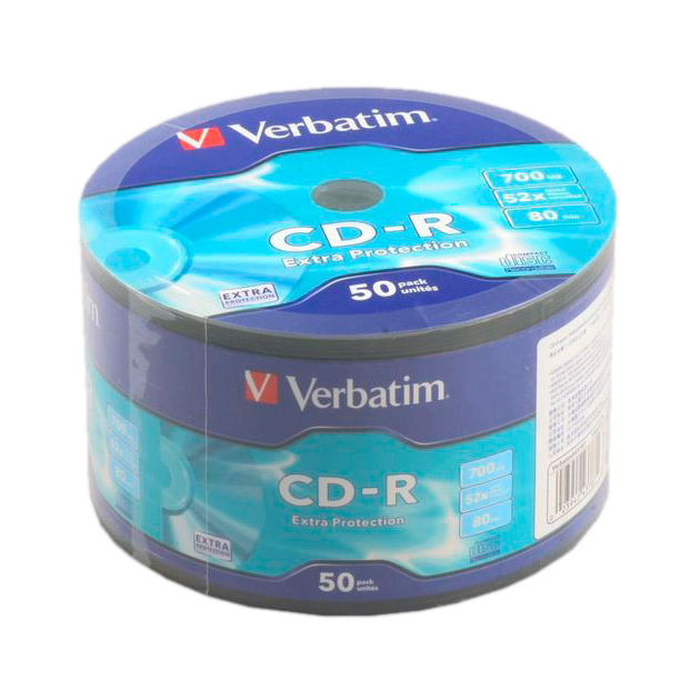 Диск CD-R Verbatim 700Mb 52x 50шт