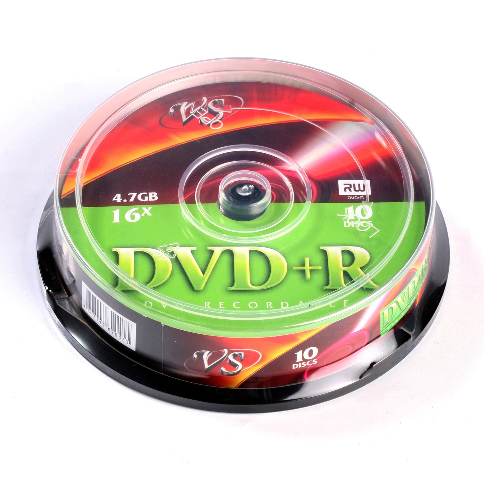Диск VS DVD+R 4.7Gb 16x CakeBox Printable 10шт