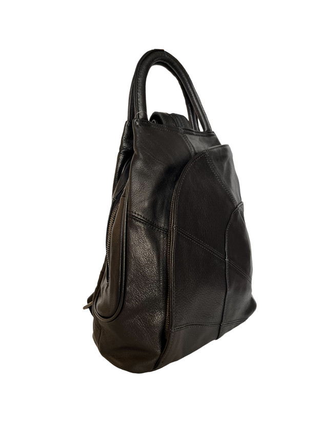 Рюкзак женский BUONO 9217-w черный матовый, 30х27х12 см