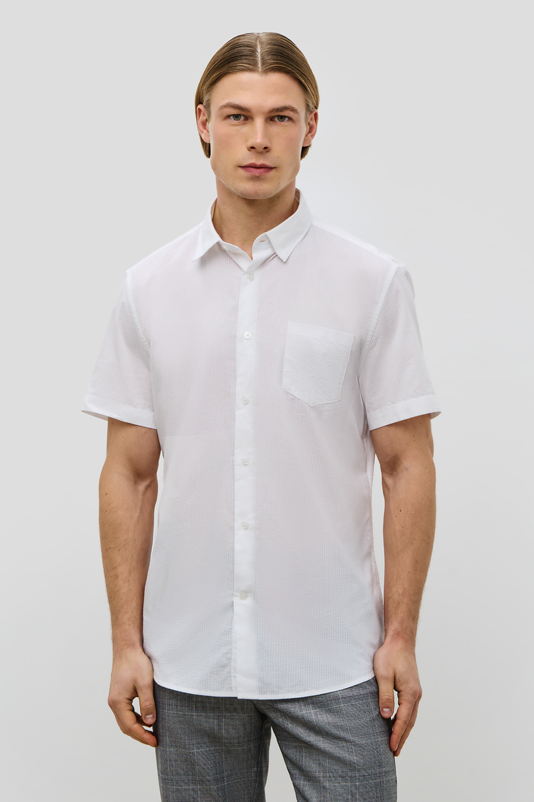 Рубашка мужская Baon B6823005 белая M