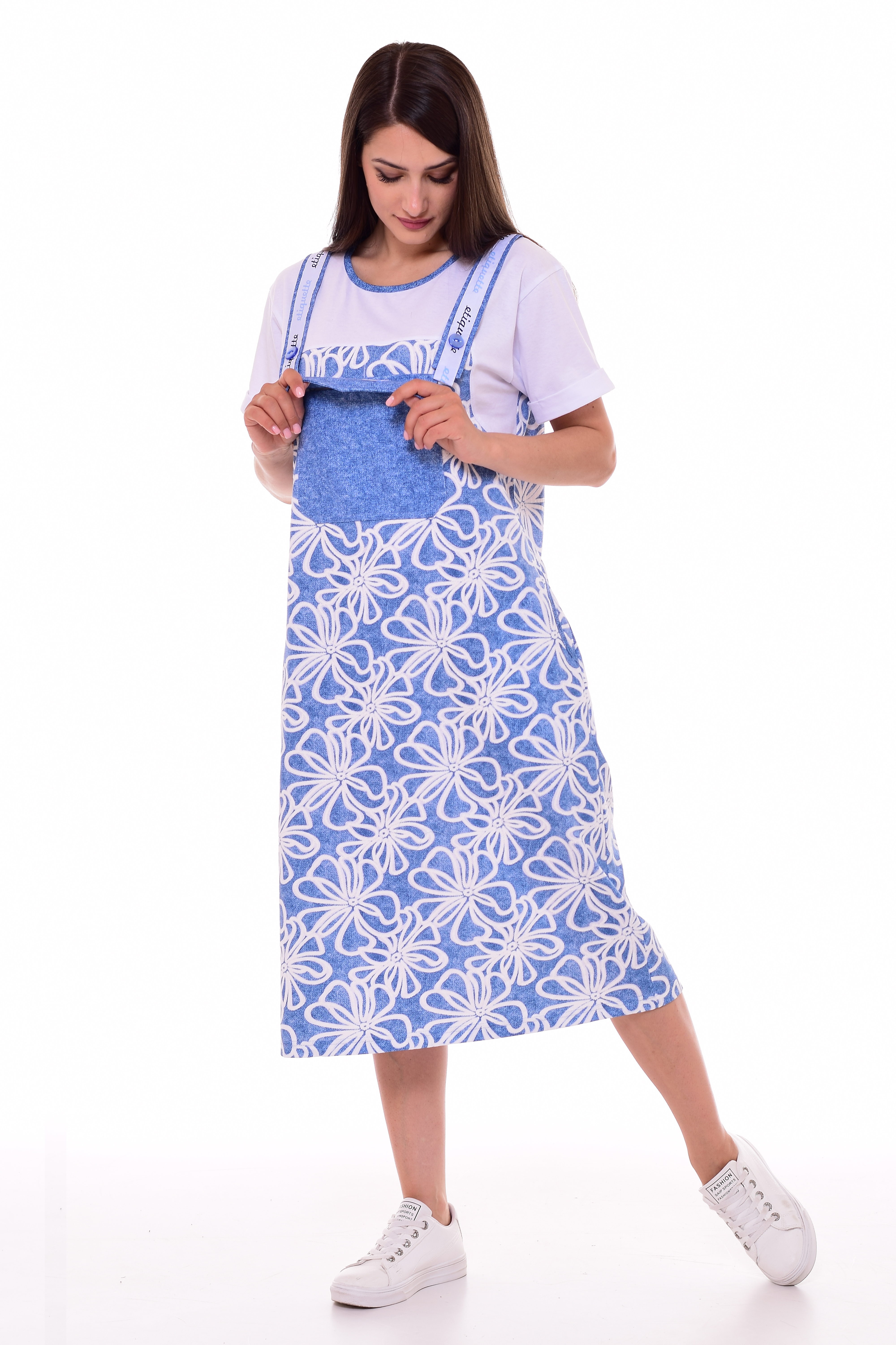 Сарафан женский Новое кимоно 4-089 голубой 62 RU