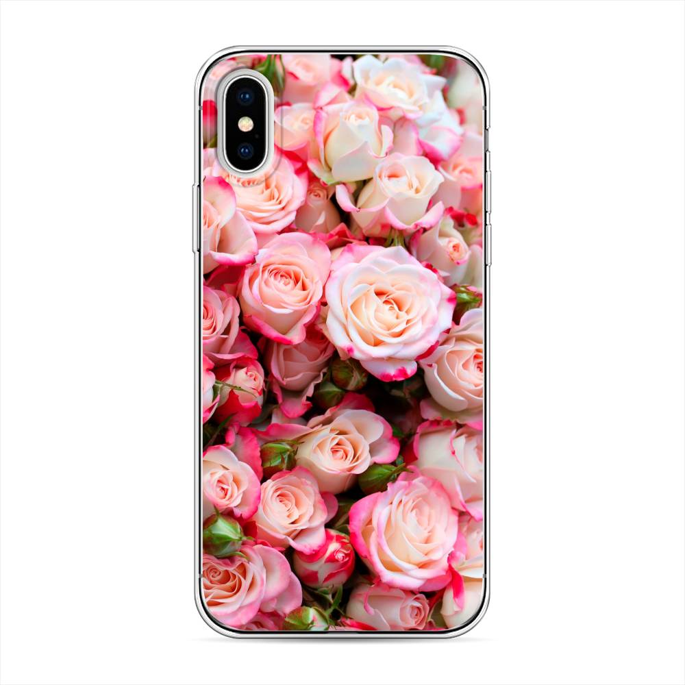 Чехол на Apple iPhone XS "Много роз"