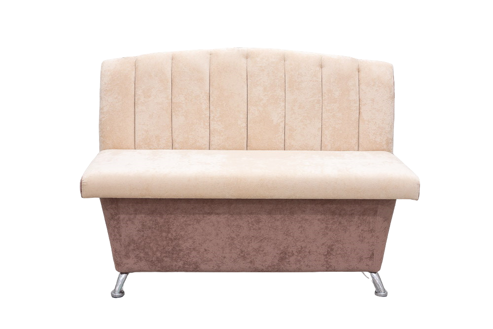 Кухонный диван ТопМебель Альт, размер 120х56 см, обивка моющаяся, антикоготь, кремовый