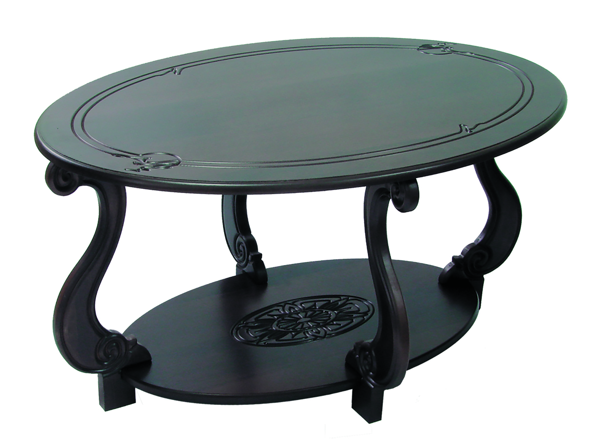 Журнальный столик Мебелик Овация (М) 234 90х61х49 см, тёмно-коричневый