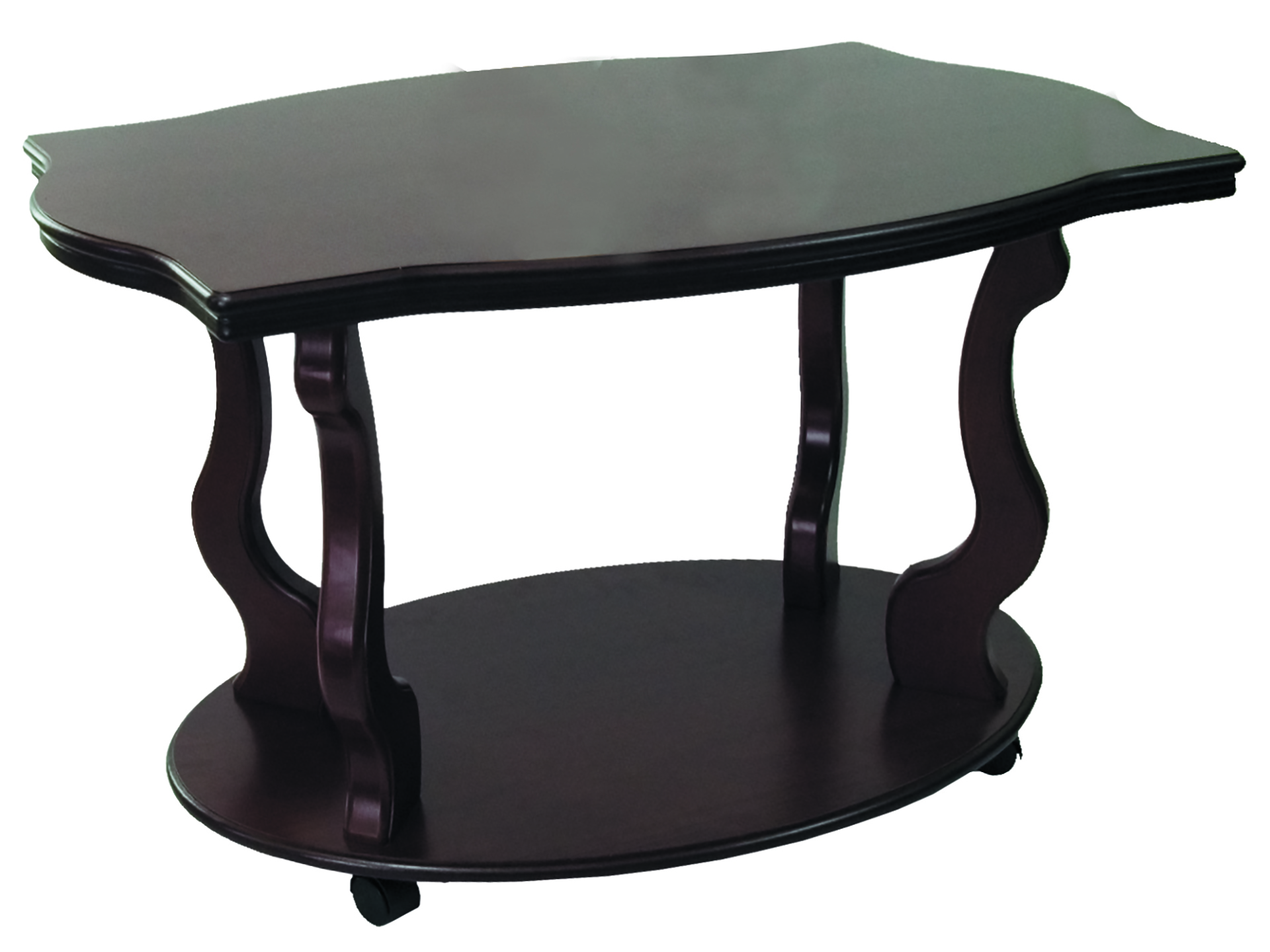 Журнальный столик Мебелик Берже 3 56х94х60 см, коричневый