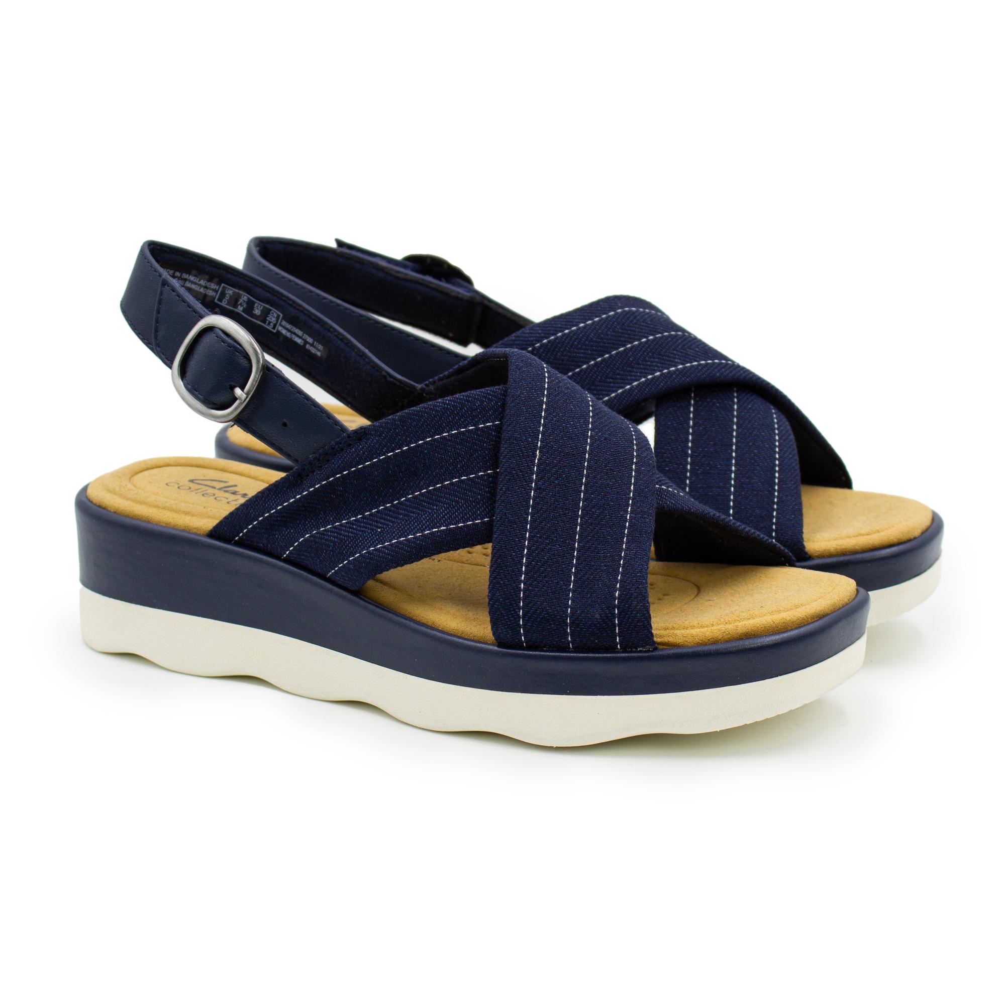 Сандалии женские Clarks Clara Cove 26164725 синие 41 EU