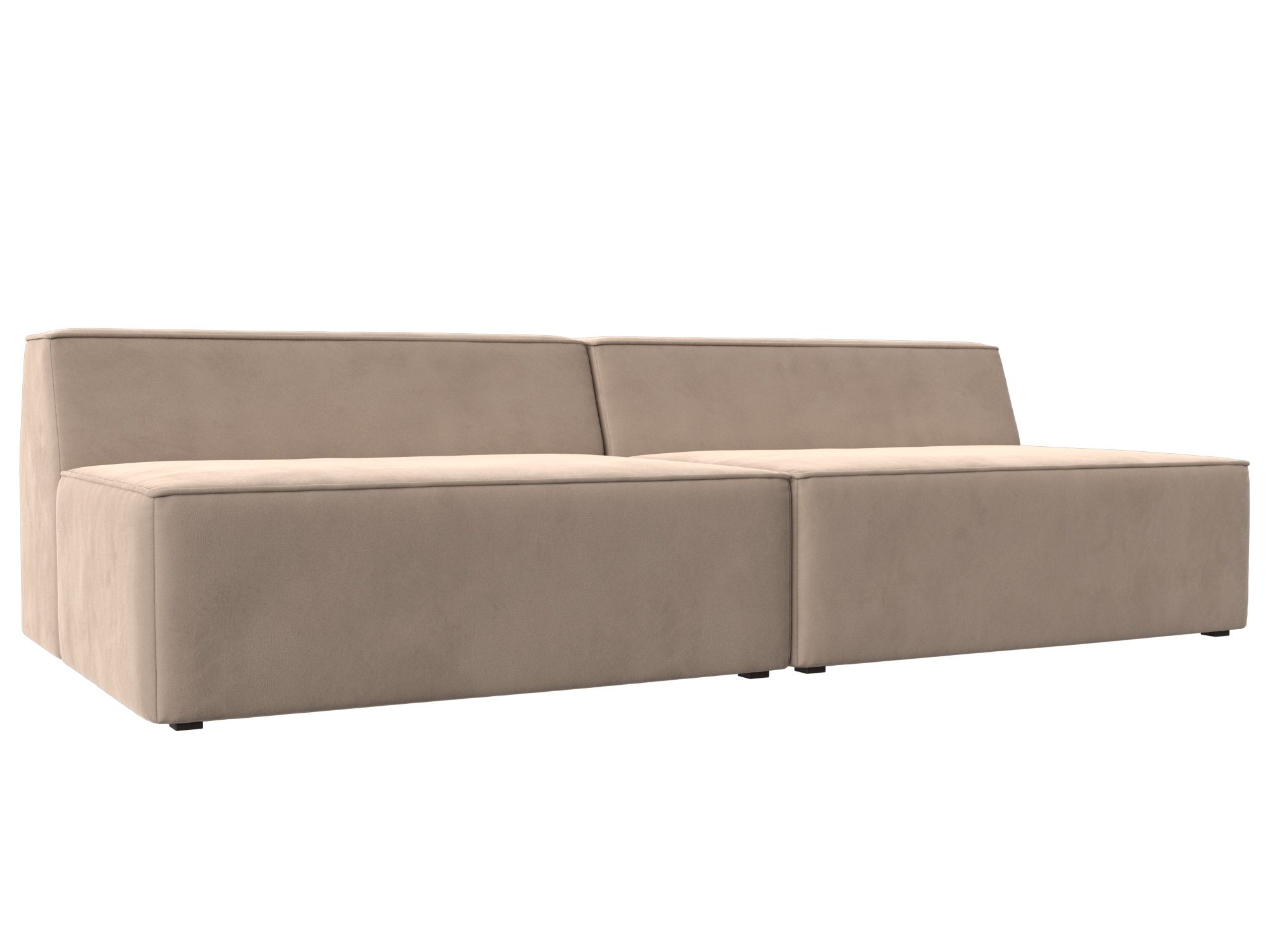 Прямой модульный диван Лига Диванов Монс 220х110х70 см, бежевый