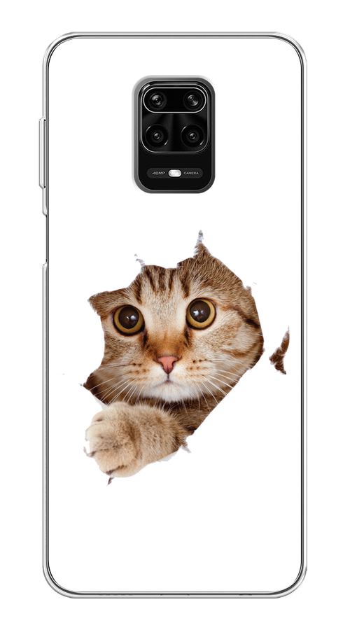 Чехол на Xiaomi Redmi Note 9 Pro/9S "Кот и бумага"