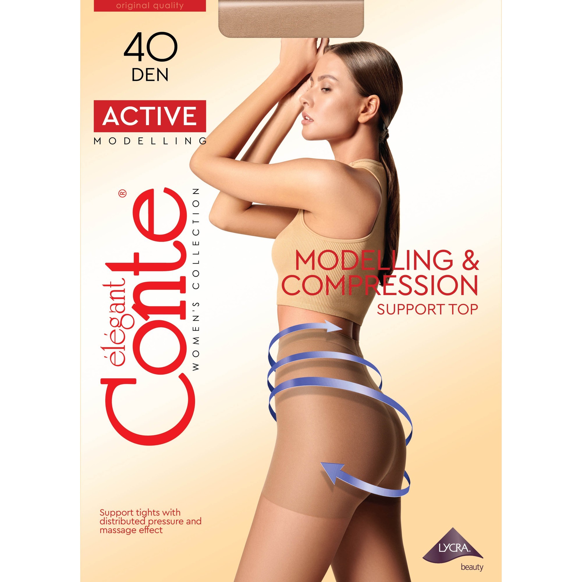 Колготки женские Conte ACTIVE 40 серые 6 (XXL)