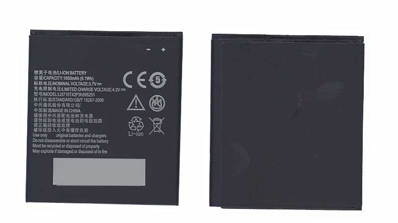 Аккумуляторная батарея Li3817T43P3h595251 для ZTE Flash ZTE N789+ 3.7V 5.55Wh