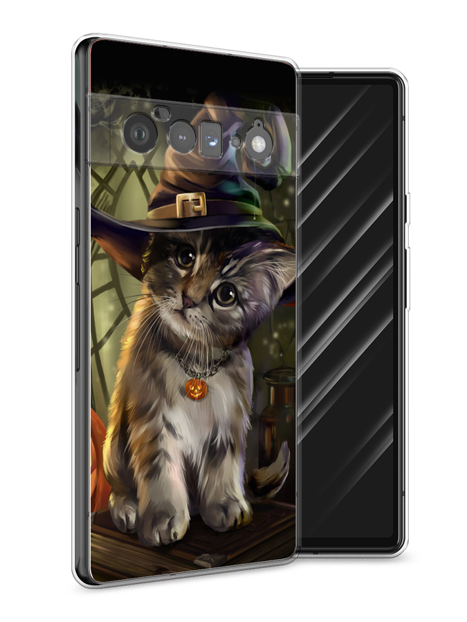 Чехол Awog  на Google Pixel 6 Pro "Кот на Хэллоуин"