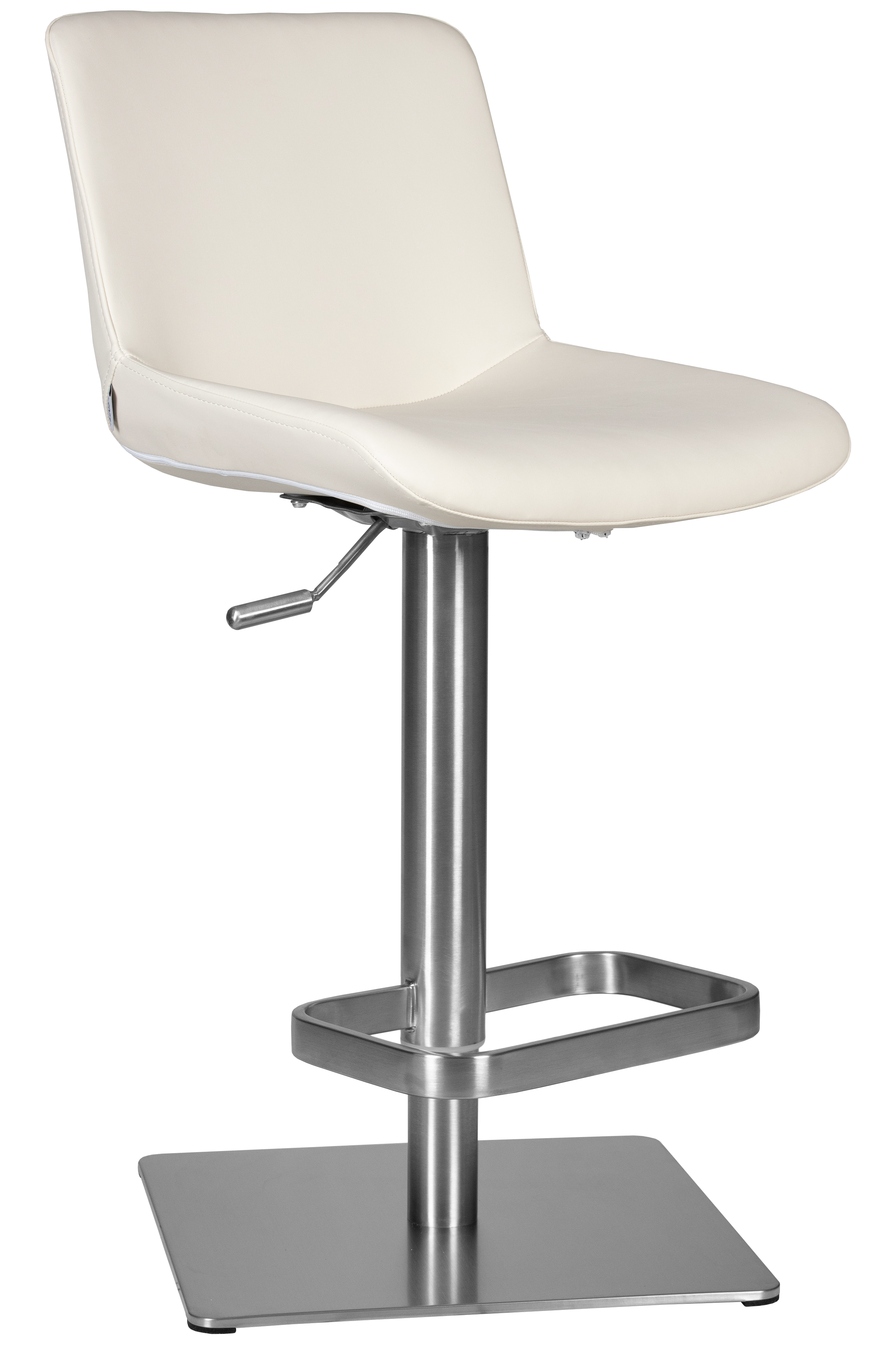 Барный стул Империя стульев ALDO LMO-A94D white (PU P23), хром/белый