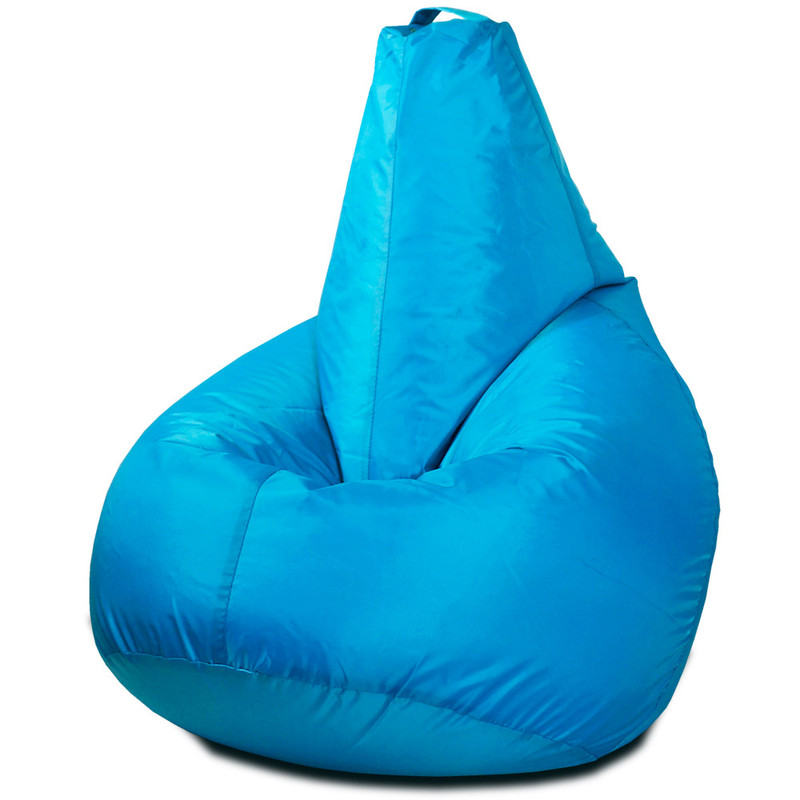 Кресло-мешок Puffmebel груша XXXL голубой