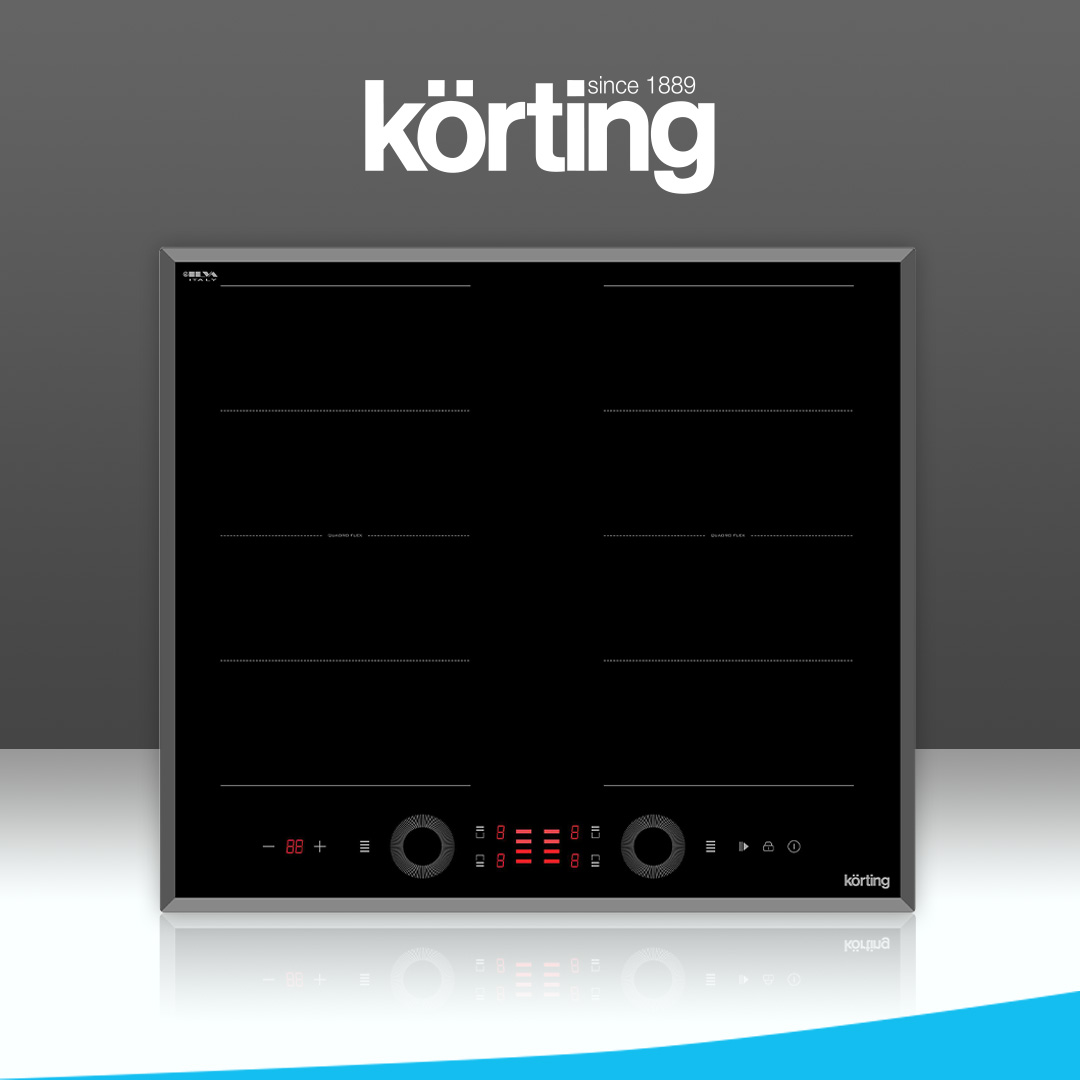 Встраиваемая варочная панель индукционная Korting HIB 68700 B Quadro черный