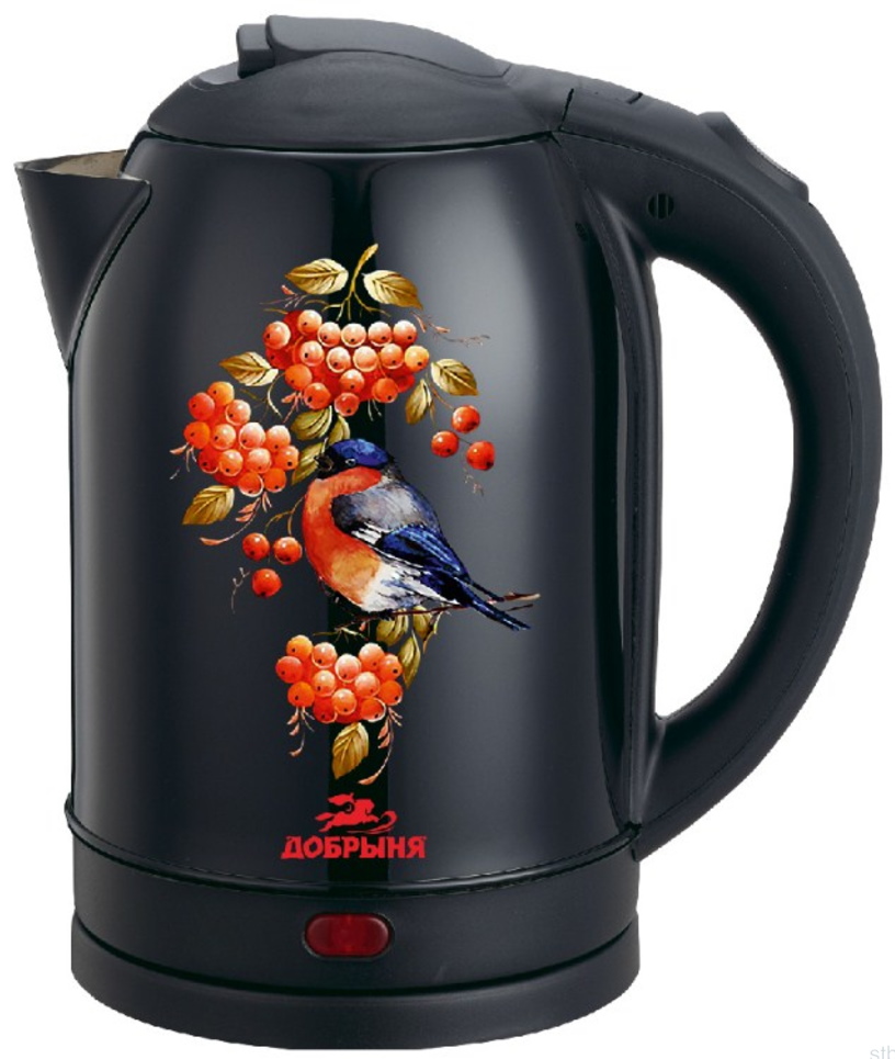 Чайник электрический Добрыня DO-1248 2 л Black, Colorful