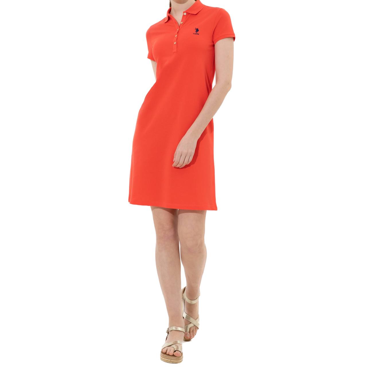 Платье женское U.S. POLO Assn. g082gl0750gurlin22 оранжевое M