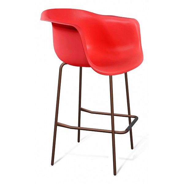 Барный стул Sheffilton SHT-ST31/S29 She_9309100001, медный металлик/красный ral3020