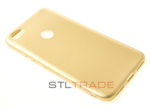 Силиконовый чехол TPU Case Металлик для Xiaomi redmi note 5A prime золотой