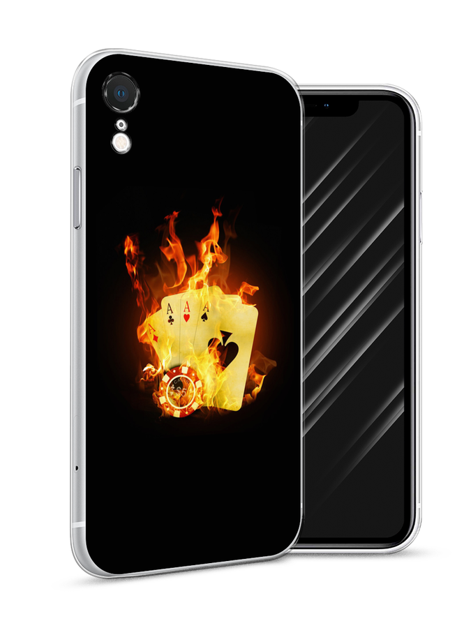 Чехол Awog на Apple iPhone XR (10R) / Айфон XR (10R) "Горящие карты"