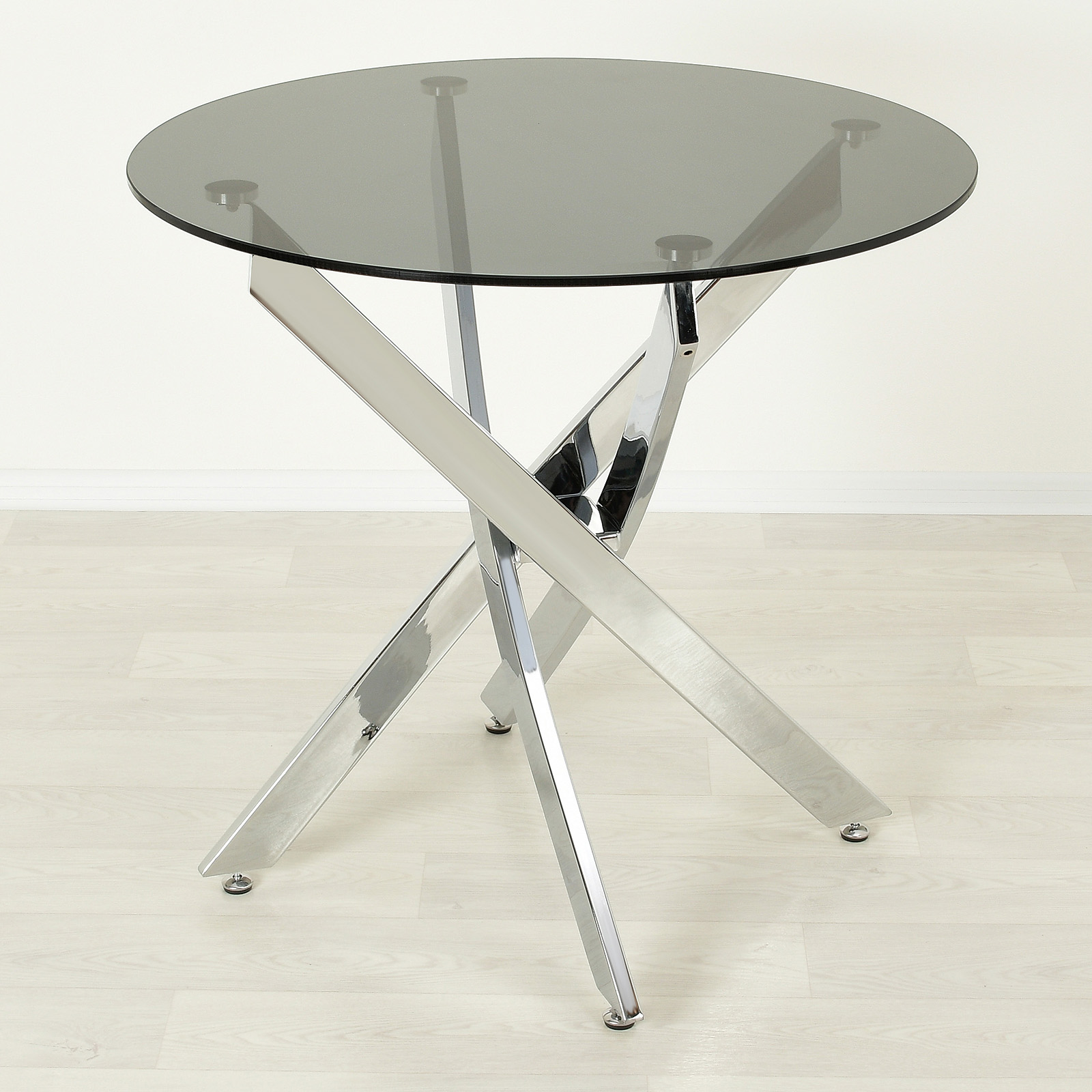 Кухонный стол Mebel Apartment Рим 18 серый/хром D80