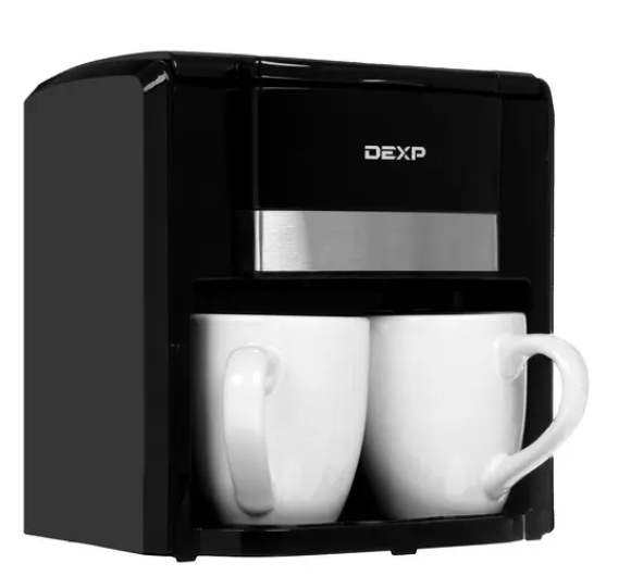 Кофеварка капельного типа DEXP DCM-0500 серая, черная