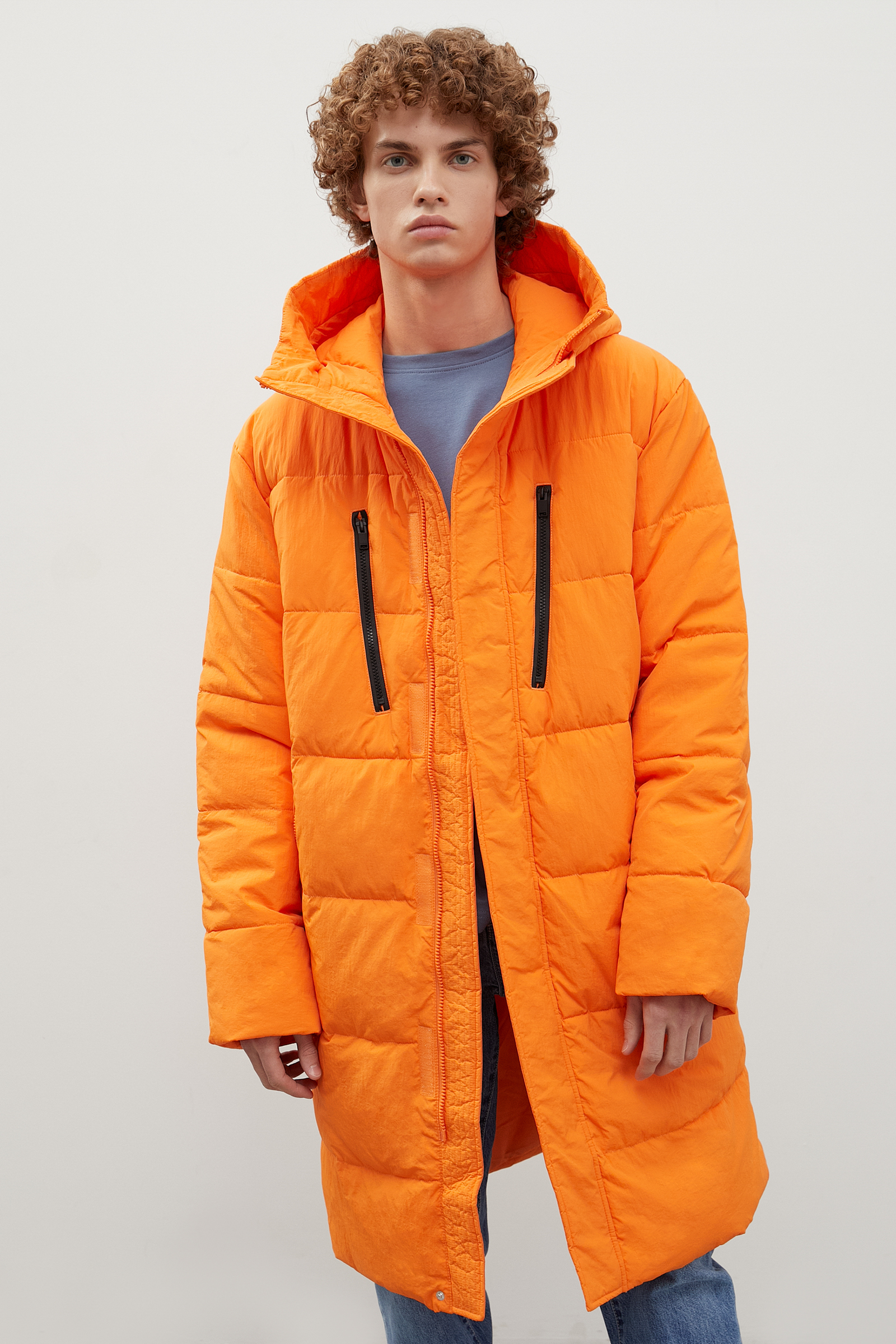 Куртка мужская Finn Flare FWC21042 оранжевая XL