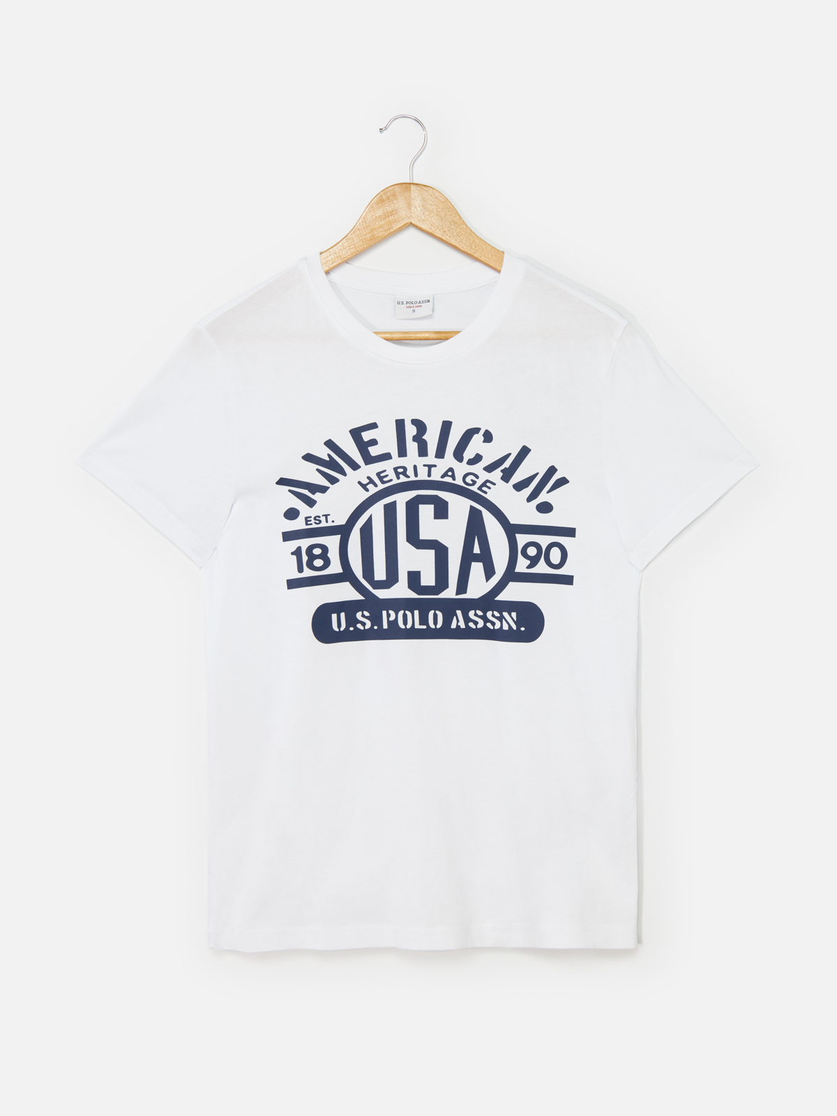 Футболка мужская U.S. POLO Assn. g081gl0110wate белая XS