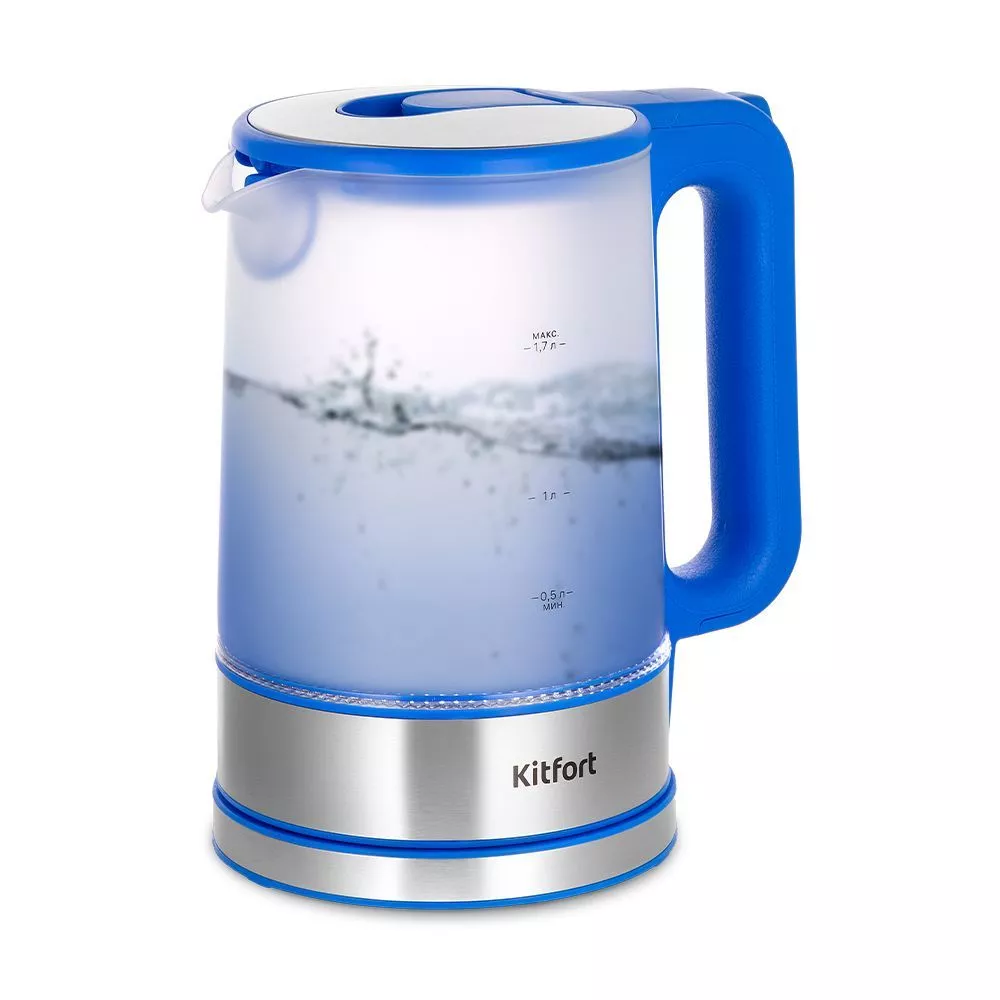 Чайник электрический Kitfort КТ-6666 1.7 л синий