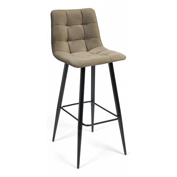 Полубарный стул TetChair Chilly (mod.7095) TET_14351, черный/темно-серый barkhat
