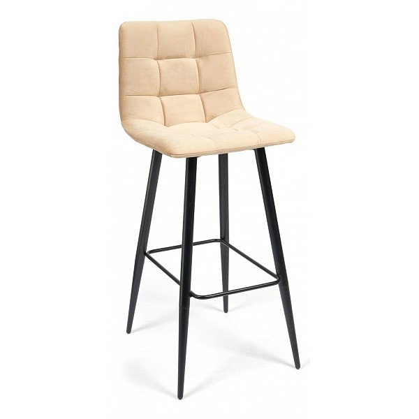 Барный стул TetChair Chilly (mod. 7095) TET_14354, черный/бежевый barkhat