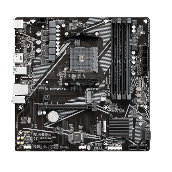 Материнская плата GIGABYTE B550M K (B550M K)