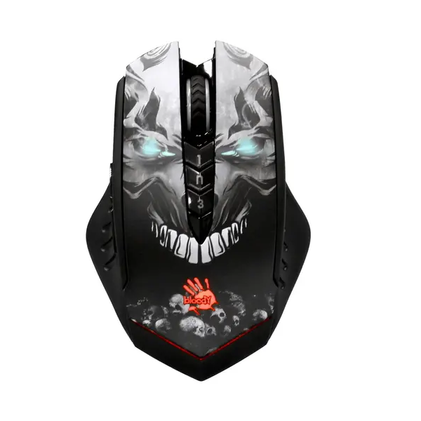 Беспроводная игровая мышь A4Tech Bloody R80 Plus Skull Black