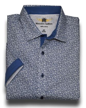 Рубашка мужская Maestro Primavera 5-K голубая 40/178-186