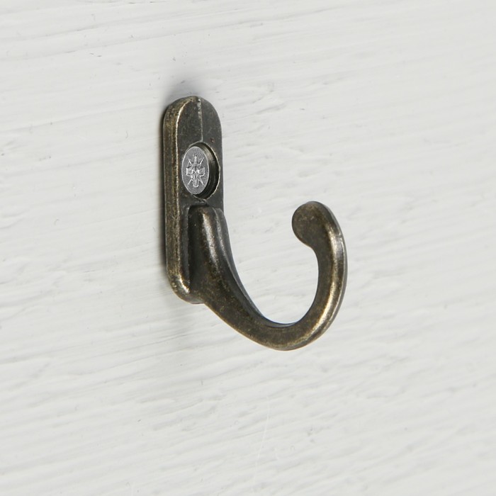 Крючок мебельный VINTAGE 001, цвет бронза (50 шт.)