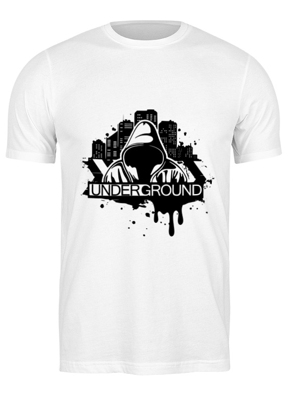 Футболка мужская Printio Underground белая 2XL