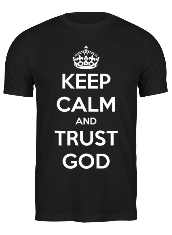 Футболка мужская Printio Keep calm черная 3XL