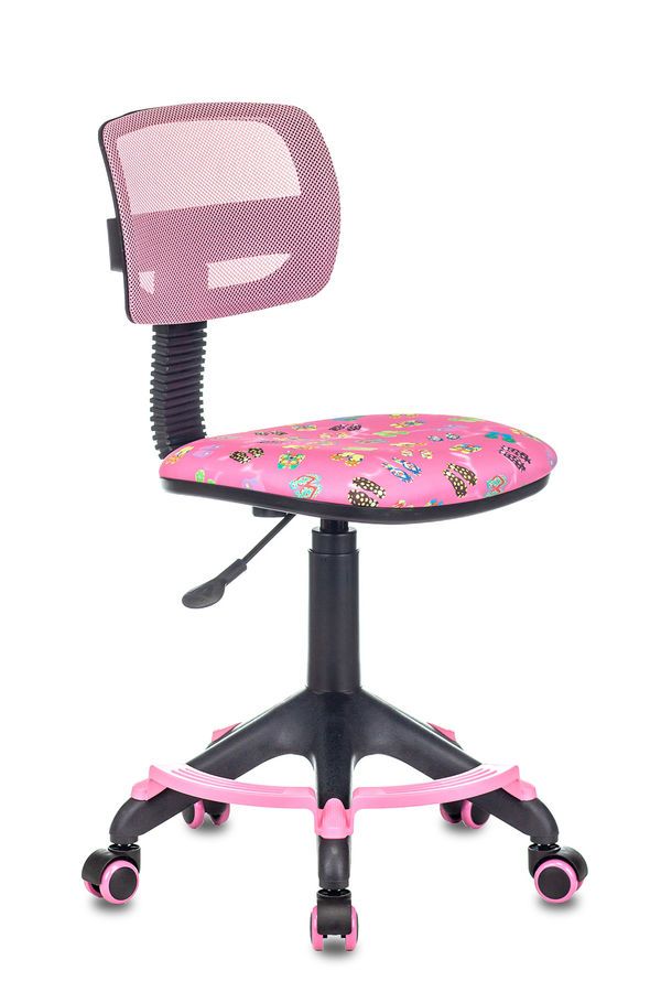 Кресло детское Бюрократ CH-299-F, на колесиках, сетка/ткань, мультиколор [ch-299-f/pk/flip