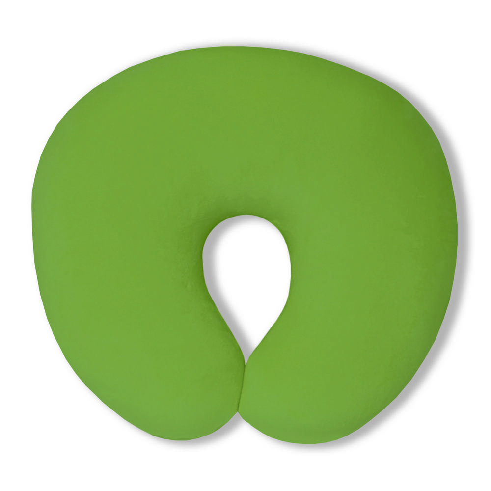 Дорожная подушка для шеи антистресс Штучки, к которым тянутся ручки Турист Велюр, зеленый