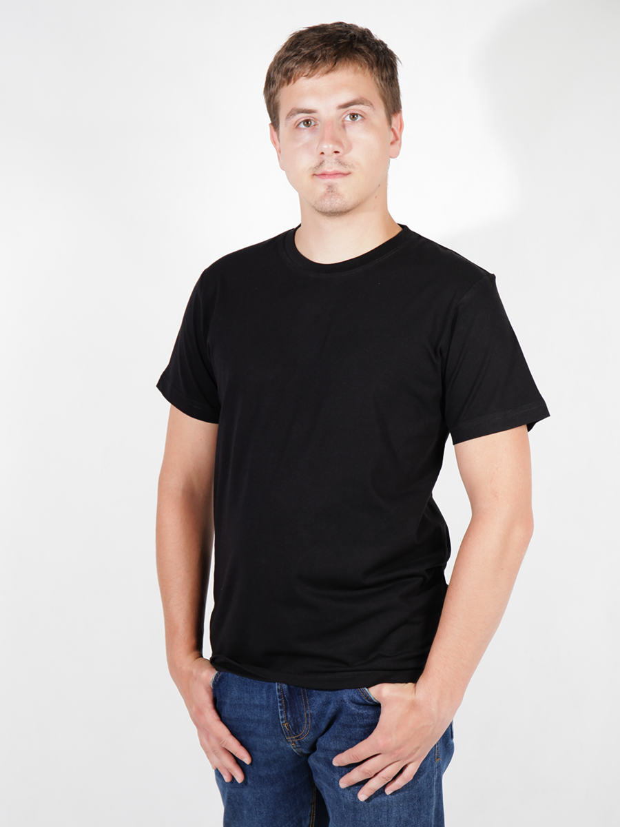 Комплект футболок мужских Guahoo MP31-3190TS-SET2 черных 52 RU