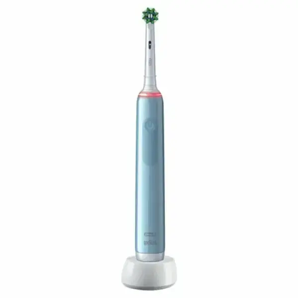 Электрическая зубная щетка Oral-B Pro 3 3700 Cross Action белый, голубой