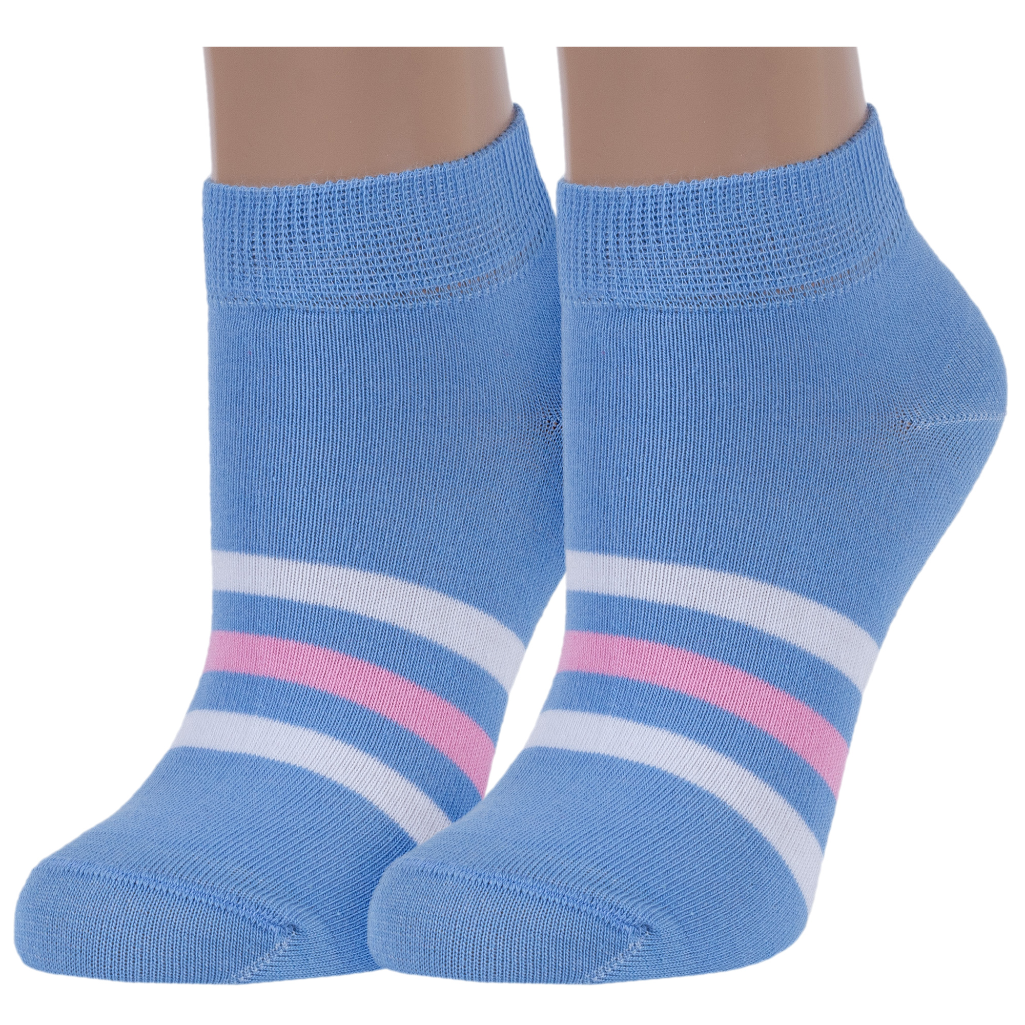 Комплект носков женских Брестский чулочный комбинат 2-14С1101 голубых; белых; розовых 23