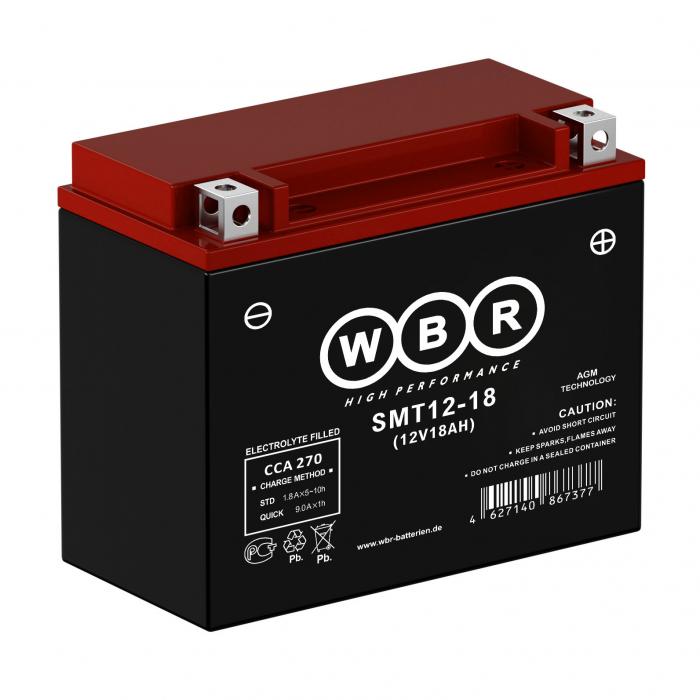 Аккумулятор для ИБП WBR SMT 12-18 18 А/ч 12 В SMT12-18