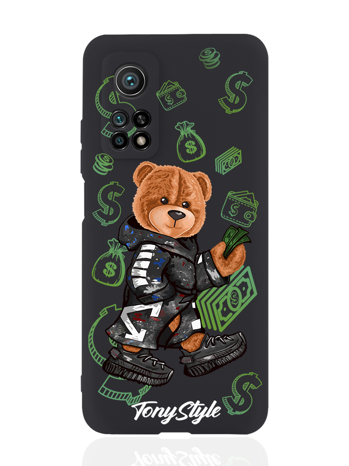 Чехол Tony Style для Xiaomi Mi 10T Tony Style Деньги черный