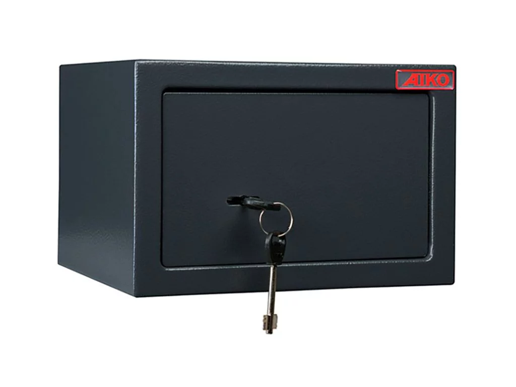 Мебельный сейф AIko T-170 Т-170 KL Графит с эффектом молотковой эмали 260x230x170