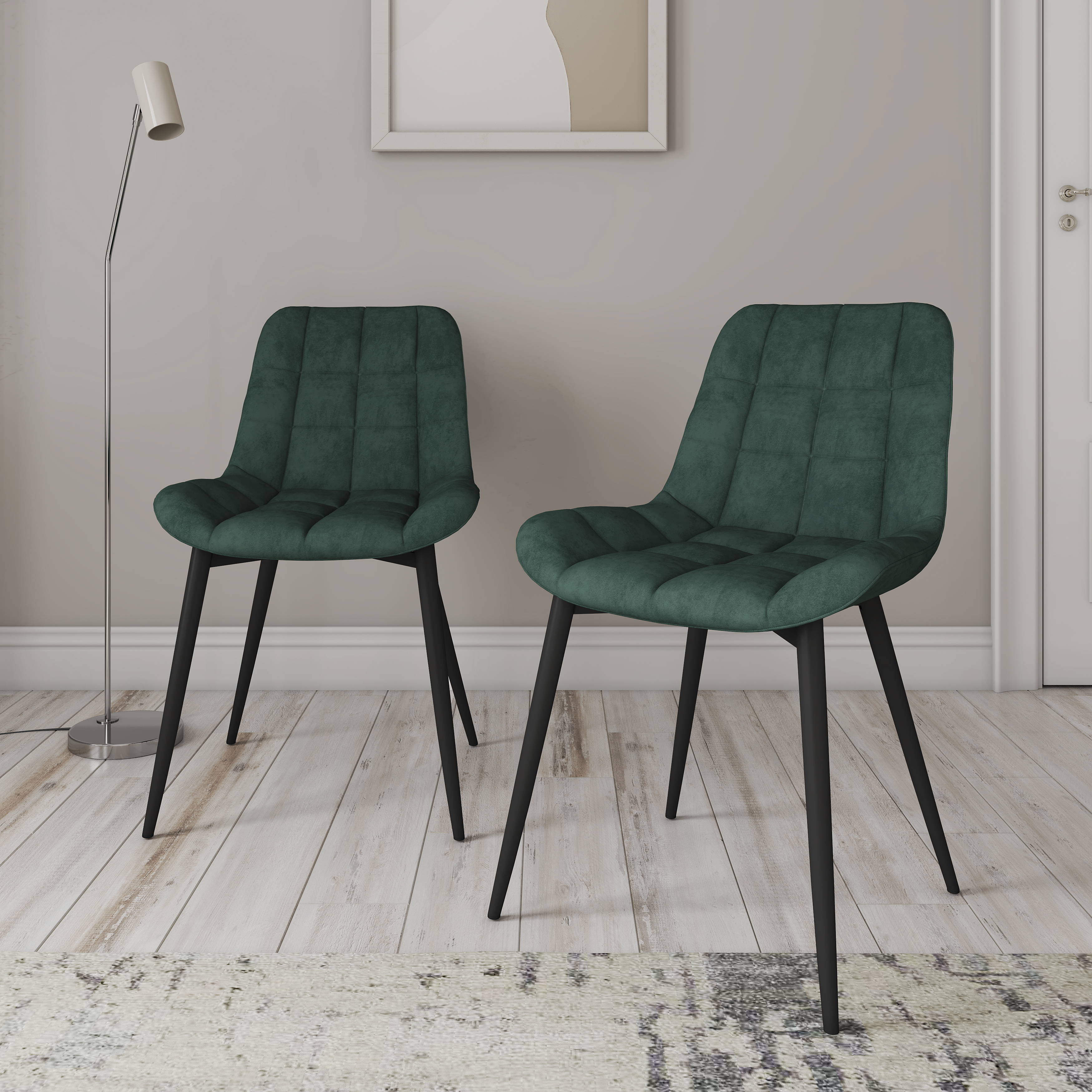 Комплект стульев ДСВ мебель Президент, 2 шт, зеленый