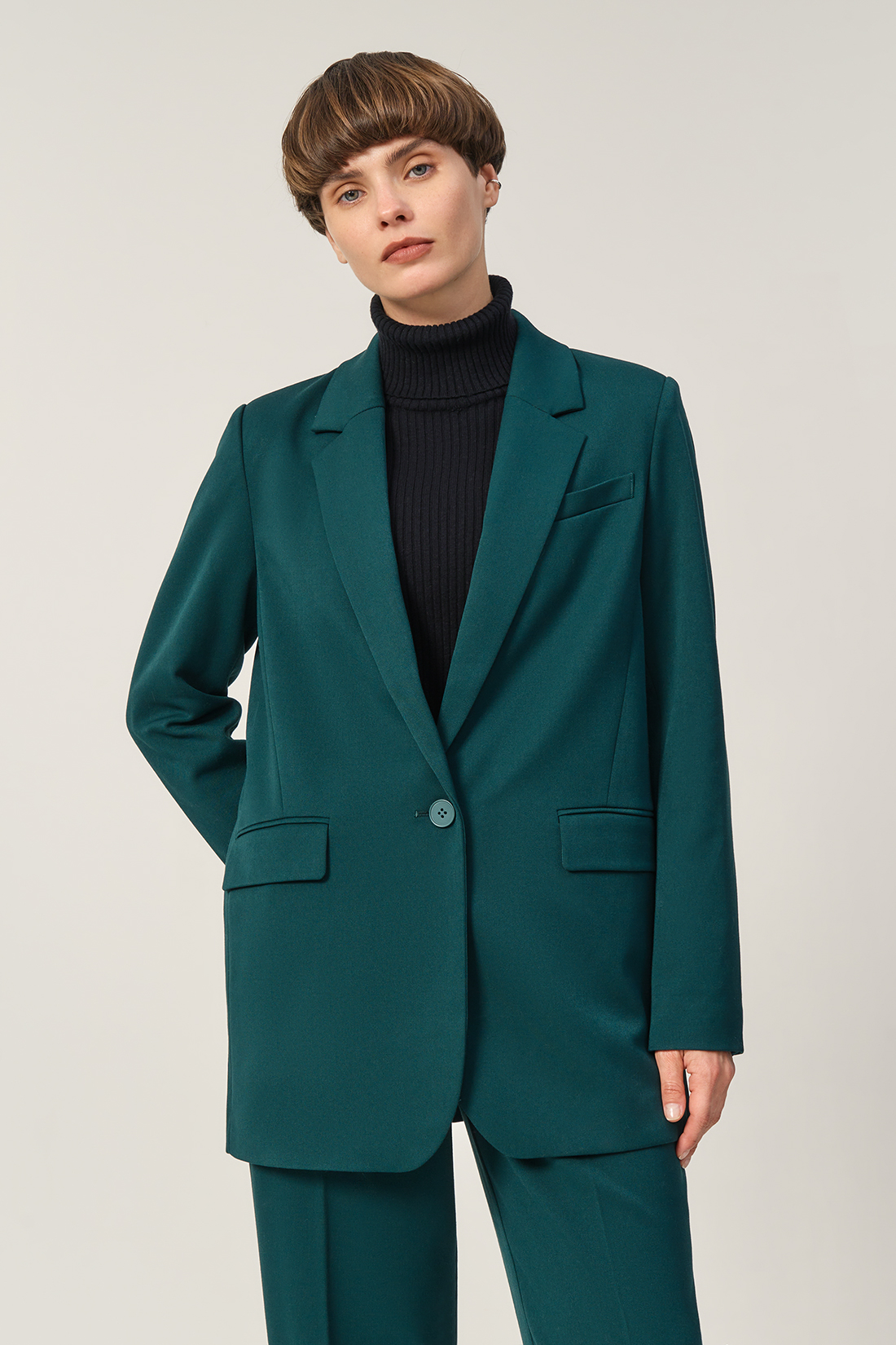Пиджак женский Baon B1222502 зеленый XL