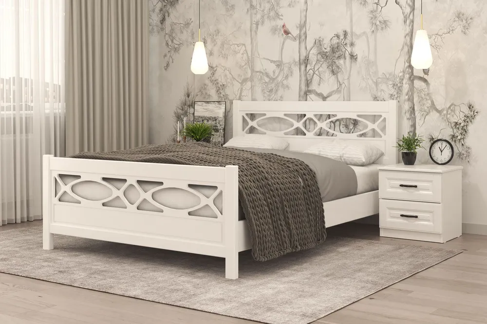 Двуспальная кровать Лоретто, 140х200 см, Bravo Мебель