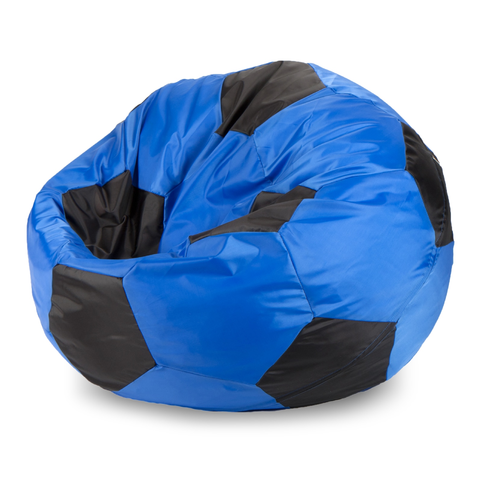 Кресло-мешок «Мяч», XXL (105x105), оксфорд, Синий и черный